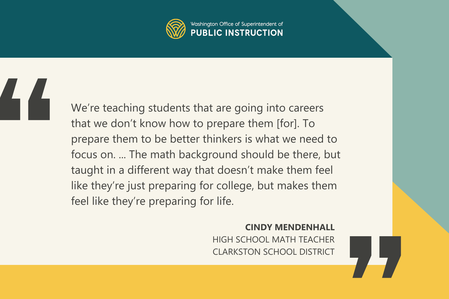 Modernized Math Class Prepares Washington Students for the Future